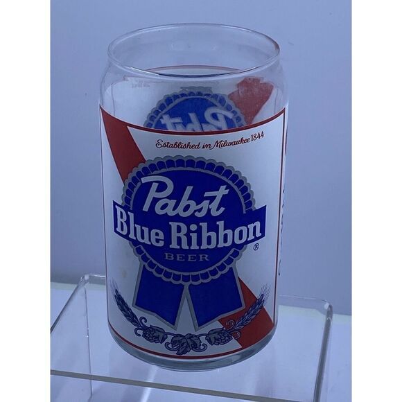 No Brand | Dining | Pabst Blue Ribbon Beer Glass 6 Ozcollectible 197s ...